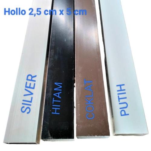 Jual HOLLOW 1"x2" UKURAN CM 2,5CM X 5 CM COCOK BUAT JIDAR - COKLAT, 200 ...