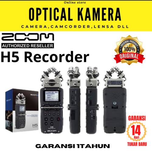 Jual zoom h5 handy recorder with interchangeable microphone system ...