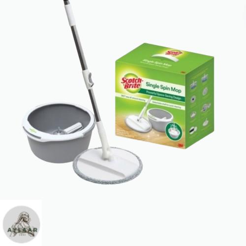 Jual 3M Scotch Brite Single Spin Mob Alat Pel Lantai Putar Kecil Aylr ...