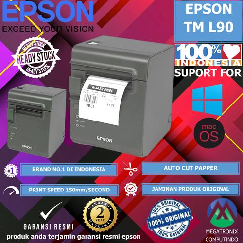 Jual Printer Barcode Direct Thermal Label Epson TM-L90 USB + SERIAL 412 ...