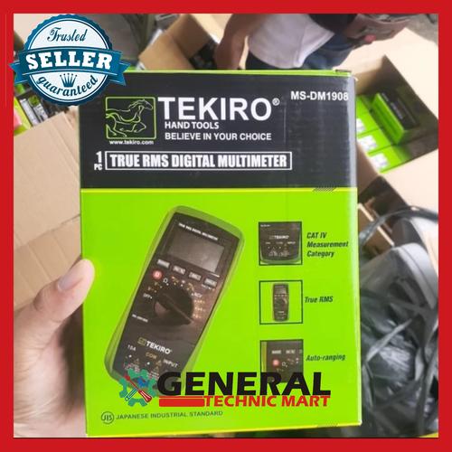 Jual TEKIRO DIGITAL MULTIMETER TRUE RMS MULTITESTER TEKIRO MS-DM1908 ...