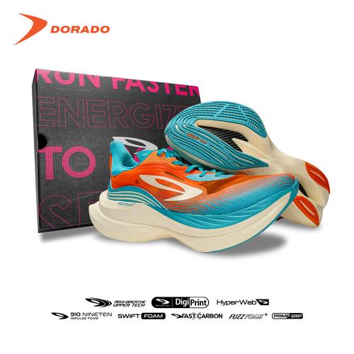 Promo 910 Nineten HAZE PRO sepatu lari - Orange/Putih-Gading/Biru Tosca ...