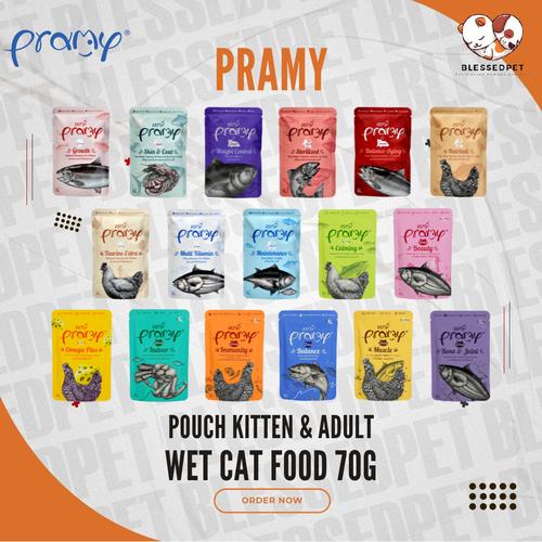 Jual PRAMY Pouch Makanan Kucing Basah 70gr All Varian - Immunity - Kota ...