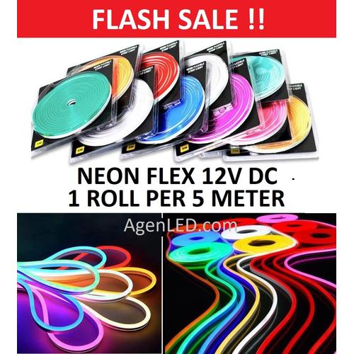 Promo Lampu Neon Flex LED selang 12V DC neonflex 12 v volt sign 12volt ...