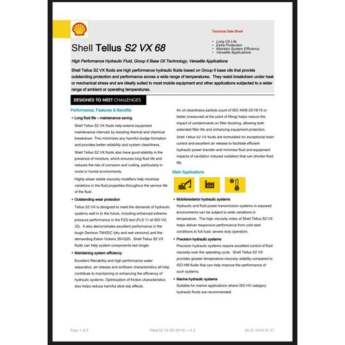 Jual Shell Tellus S2 MX 68 Hydraulic Fluid Group II Base - Pail - Kab ...