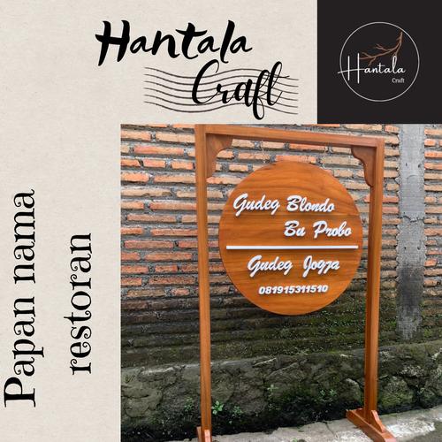 Jual papan nama restoran | sign board kayu jati - Kab. Sukoharjo ...