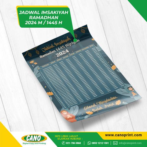 Jual Jadwal Imsakiyah Ramadhan 2024 Custom/Free Template/Edisi Ramadhan ...