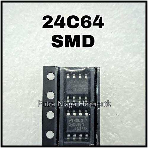 Jual ic 24C64 SMD SOP 8 24C64BN / 24C64N / AT24C64 Eeprom Memory 64Kbit ...