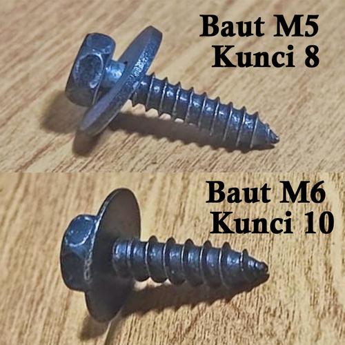 Jual Baut Skrup Metal Tapping Screw M5 M6 20mm Mobil Daihatsu Universal ...