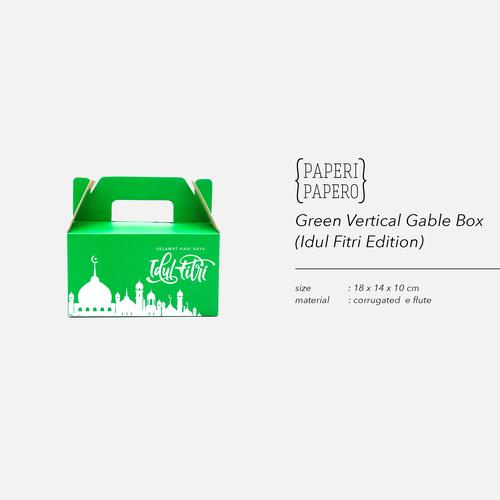 Jual Green Vertical Gable Box 1 Idul Fitri (18x14x10 cm) Lebaran ...