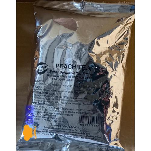 Jual Kobe Peach Tea teh 500gr bubuk minuman serbuk drink powder ...