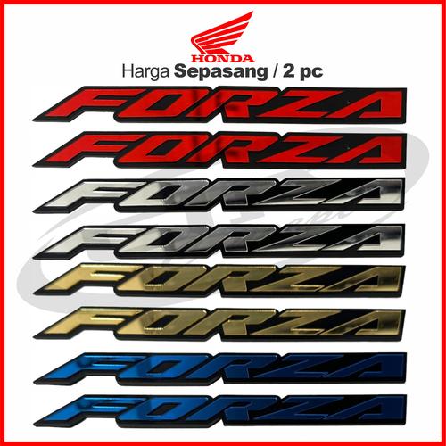 Jual Emblem Logo Honda FORZA Motor 3D Akrilik Variasi Modip sepasang ...