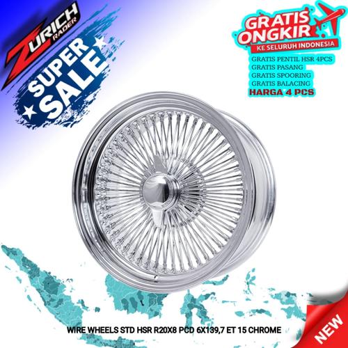 Jual VELG FORGED PAJERO, FORTUNER, HILUX, TRITON HSR WIRE WHEELS STD ...