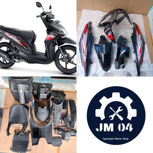Jual Cover body full halus kasar motor honda beat fi 2013-2016+striping ...