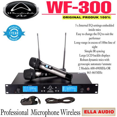 Jual Wharfedale Mic Wireless WF300 Professional Mic Wharfadale WF-300 ...