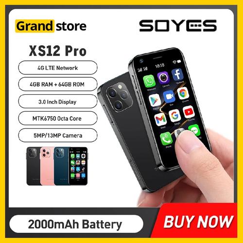 Jual Hp Android Mini SOYES XS12 PRO 4G Android 10 RAM 4GB/64GB OTG WIFI ...
