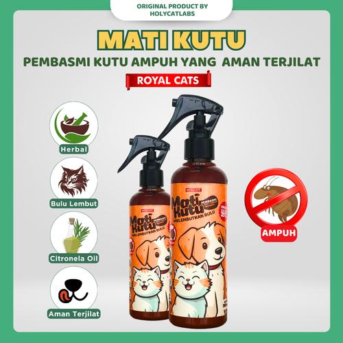 Jual Mati Kutu Obat kutu kucing anjing kelinci herbal aman terjilat 250 ...