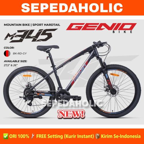 Jual Sepeda Gunung MTB GENIO M 345 M-345 Ukuran 26 & 27.5 Inch 24 Speed ...