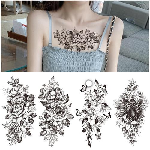 Jual Tatto Bunga Mawar 3D berbagai desain motif yang indah - Kota ...