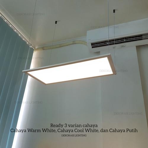 Jual Lampu gantung panel flat led 60x30cm 18watt cahaya terang dekor ...