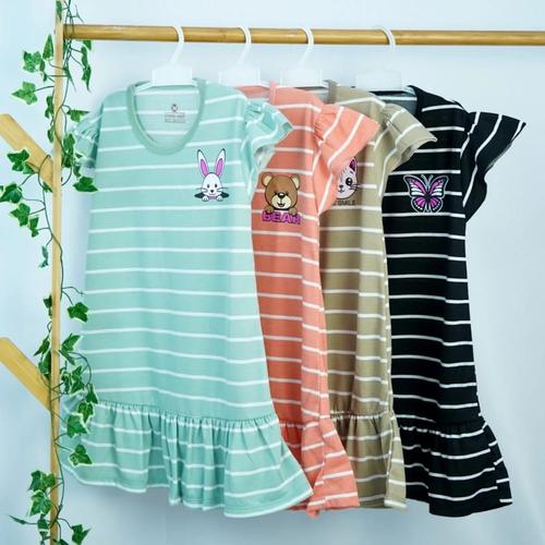 Jual BAJU DASTER ANAK PEREMPUAN USIA 1 2 3 4 5 TAHUN MOTIF RUFFLE ...