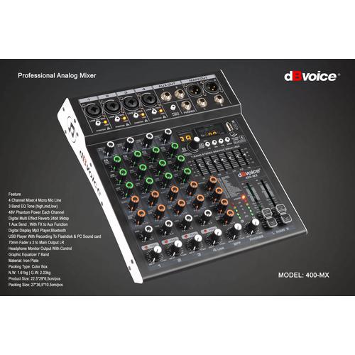 Jual Mixer Analog 4Channel dBvoice 400-MX/Mixer IMut/Masjid/Event Kecil ...