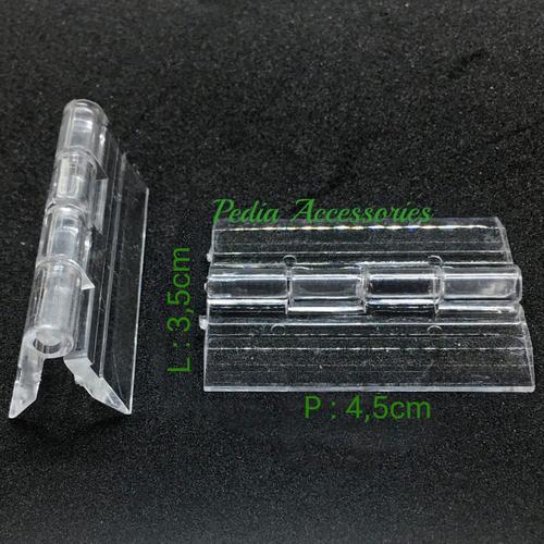 Jual Engsel Akrilik 4,5cm/Engsel Kotak Acrylic Bening - Jakarta Pusat ...