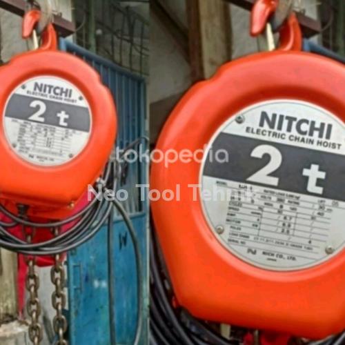 Jual NTT Chain Hoist Electric 2 Ton × 8 Meter NITCHI JAPAN 380V ...
