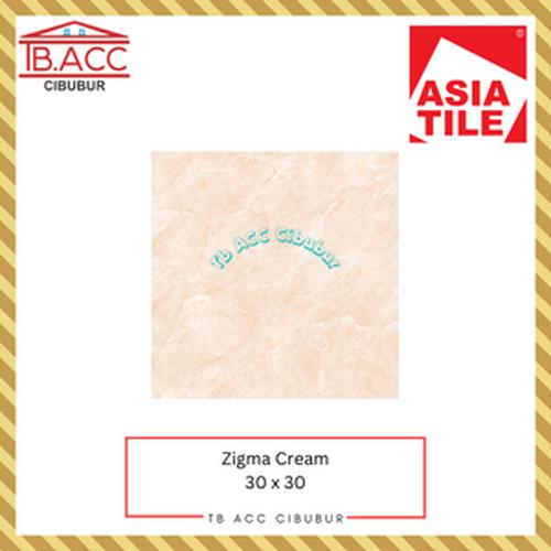 Jual Keramik 30x30 Glossy Asia Tile Zigma Cream - Kab. Bogor - TB ACC ...