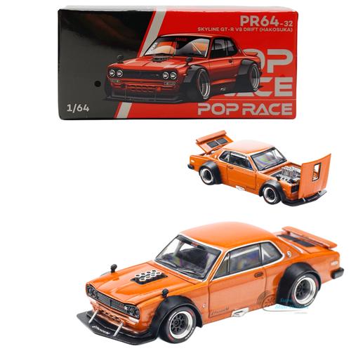 Jual PR640032 Pop Race 1/64 Skyline GT-R V8 Drift Hakosuka Diecast ...