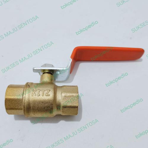 Jual BALL VALVE KUNINGAN KITZ 1/2" / STOP KRAN KUNINGAN 1/2 INCH - 1/2" inch - Jakarta Utara ...