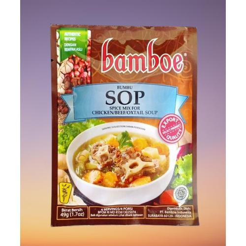 Jual Bamboe Bumbu Sop Instan 49 Gram bisa untuk sop ayam, sop daging ...
