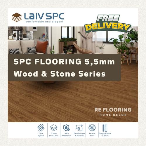 Jual Lantai SPC 5,5mm LAIV Wood & Stone Series Flooring - Jakarta Barat ...