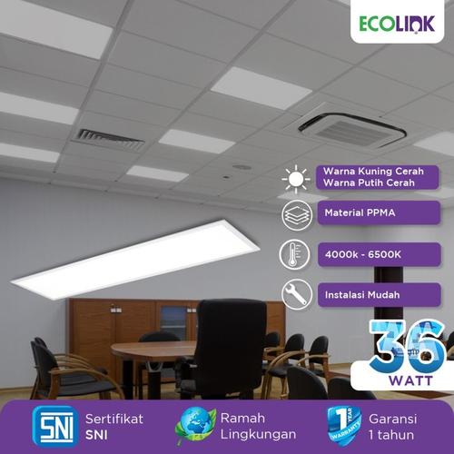 Jual EcoLink Lampu Panel LED 36W Ukuran 30x120 - Cool White - Jakarta ...