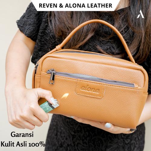 Jual Tas Lokal ALONA POUCH Bag HP Kulit Asli Ori Wanita Cewe Cewek ...