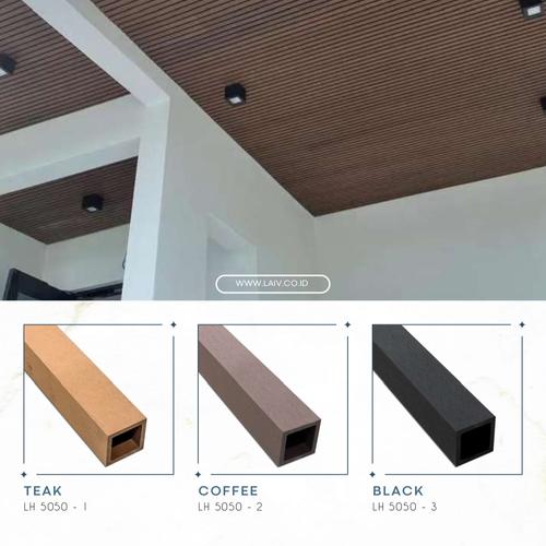 Jual kisi/partisi wpc partisi outdoor - LH5050-1 TEAK - Jakarta Selatan ...