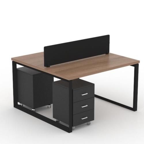 Jual linear desk face to face workstation side partition double ...
