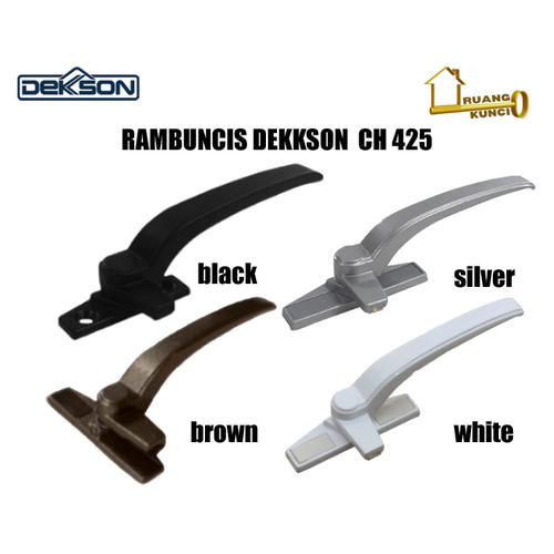 Jual Rambuncis Handle Jendela Aluminium Dekkson 425 (4 Lubang) - white ...