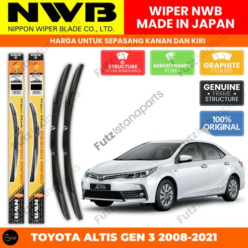 Jual Wiper Depan Toyota Altis Gen 3 Ukuran 26&14 NWB Japan Hybrid Frameless - Jakarta Pusat ...