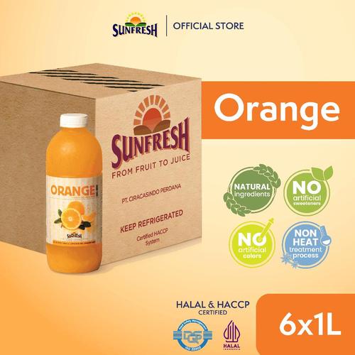 Jual SUNFRESH DAILY JUICE 6 X 1 LITER - KEMASAN KARTON - Lemon ...