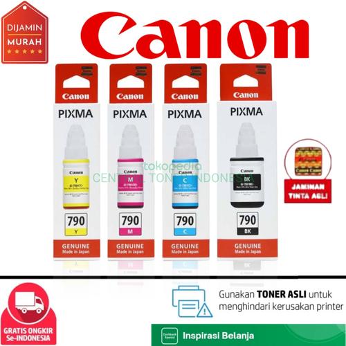 Jual Tinta Canon Gi790 original 1Set for printer G1010 G2010 G3010 ...