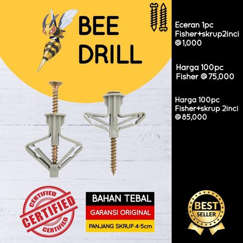 Jual fisher gypsum dan skrup fisher kupu kupu + baut2inc - fisher+baut ...