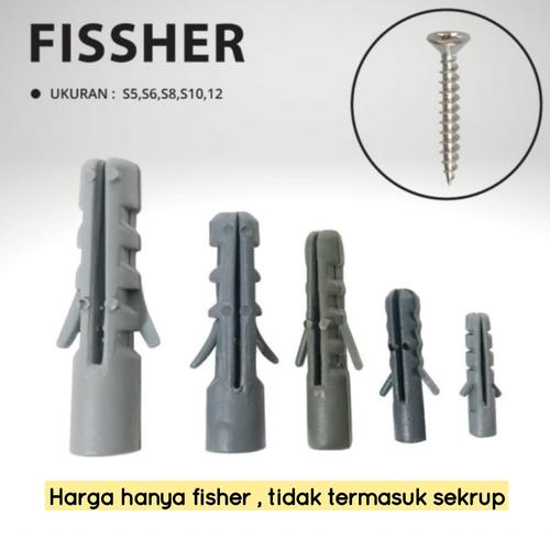 Jual Fisher baut plastik merek tiptop - S-5 (100PC) - Kota Medan ...