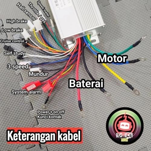 Jual controller 48v 60v 64v 1500w kontroler sepeda listrik motor ...