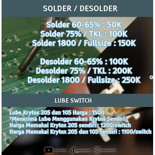 Jual Solder/Desolder Mechanical Keyboard - Solder - Jakarta Utara ...