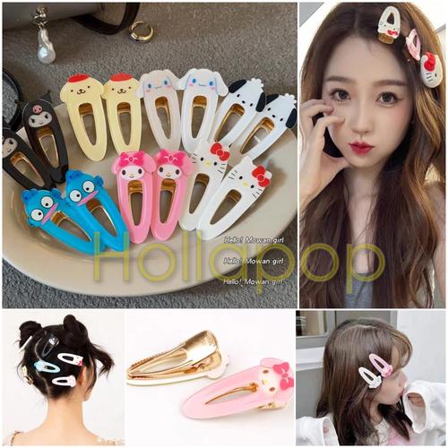 Jual Jepit rambut isi2 Kuromi Melody Cinnamoroll Pochacco Pompompurin ...