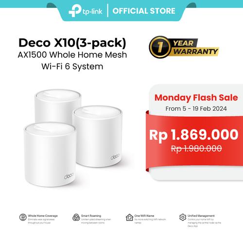 Promo TP-Link Deco X10 (1/2/3 Pack) AX1500 Whole Home Mesh Wi-Fi 6 ...