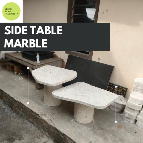 Jual Side Table Marble (2 side include) - Coffee Table Marmer | Meja ...