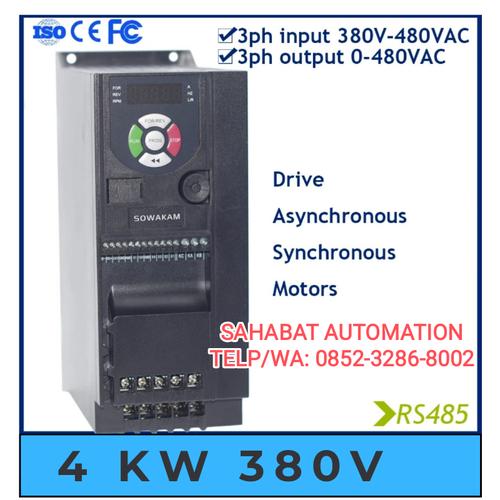 Jual Inverter 4 kw 5,5HP 3Phase 380V Invt VFD Motor 5.5HP 5HP 5 HP 5,5 HP 3 Phase 380V Inverter ...