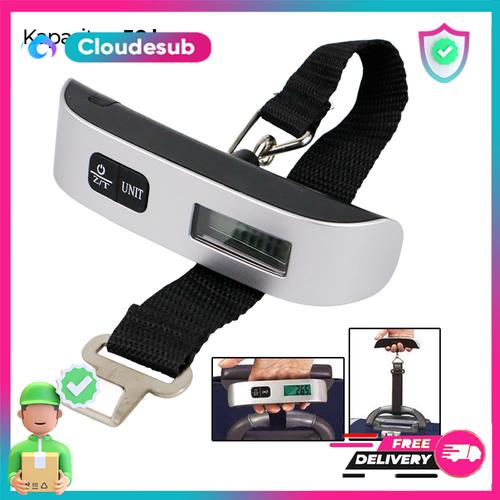 Jual Timbangan Koper Digital Portable Scale 50kg Akurasi 10g - Hitam ...